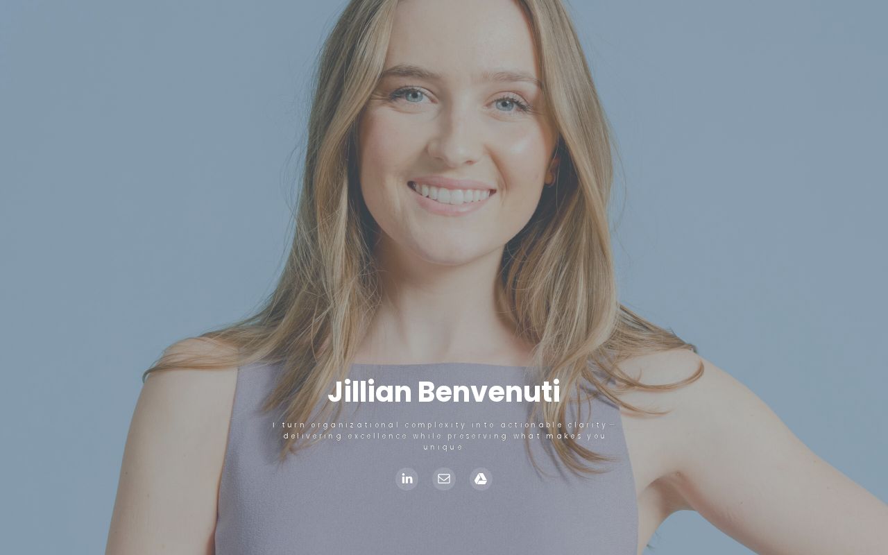 Jillian Benvenuti • Organizational Strategist